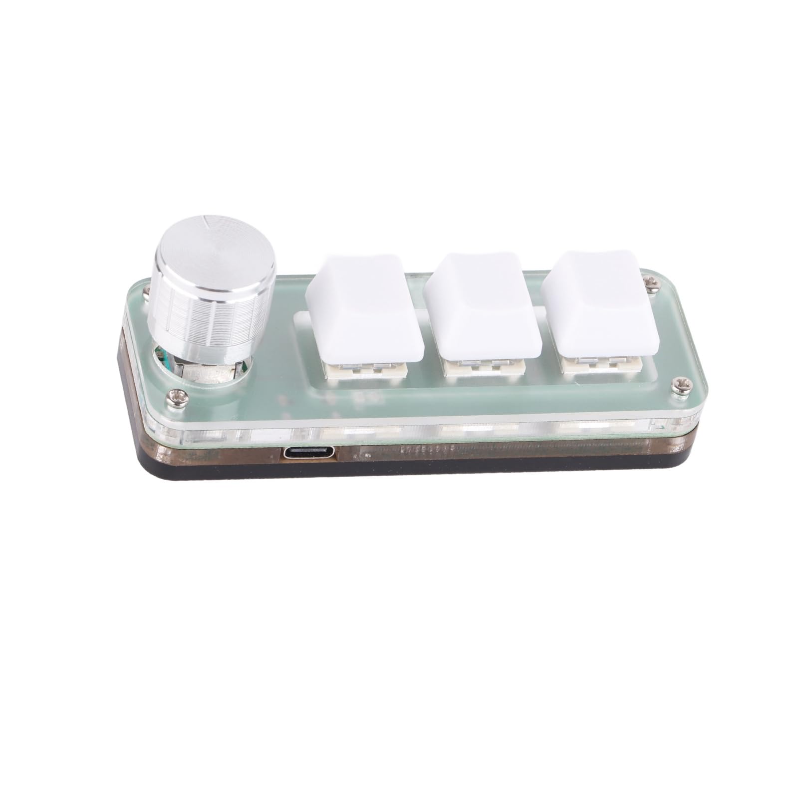 3 Keys Mini Macro Mechanical Keyboard, RGB Backlit Mechanical Gaming ...