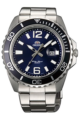 Orient Sporty Quartz Men Blue Dial Silver Metal Strap Round Shape, Made ...