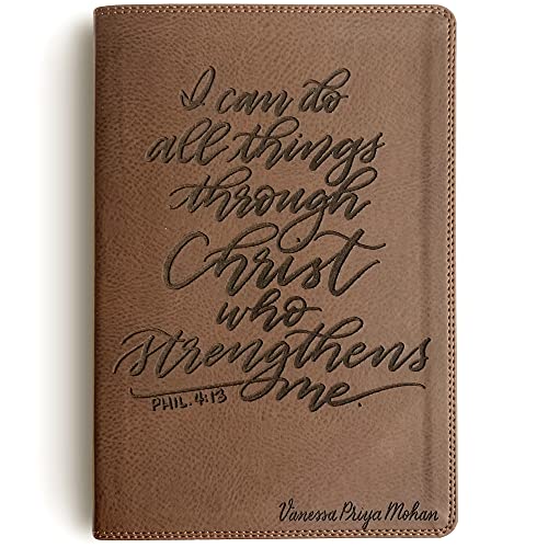Amazon.com: Hand Lettered and Laser Engraved NIV Reference Leathersoft ...