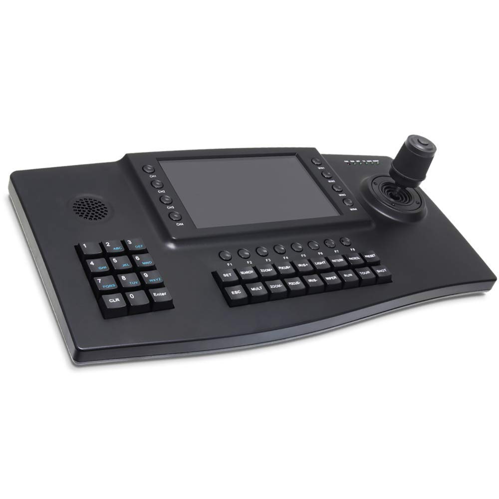 Buy IP PTZ Controller,LEFTEK Onvif Network Keyboard 4D Joystick with 7” Colour LCD Display for ...