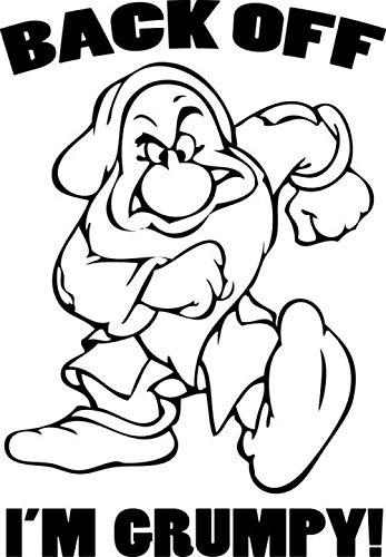 Lionston Back Off I,m Grumpy Hood, Bumper, Side Car Stickers Decals ...