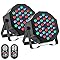 Amazon.com: U`King LED Par Lights DJ Stage Light RGB 36 LED with Sound ...
