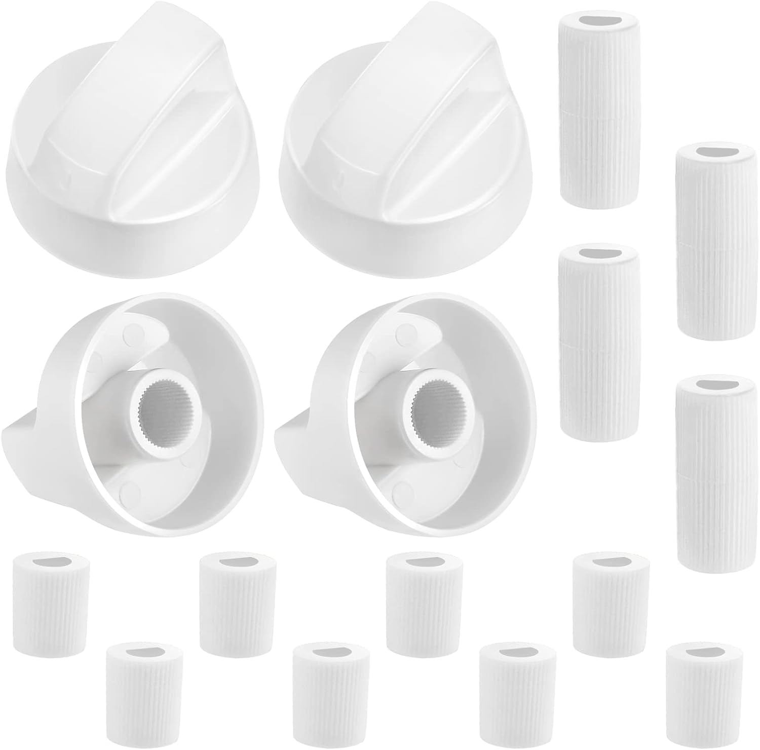 Amazon.com: Blutoget Upgrade 4 Pack Universal White Control Knobs with ...