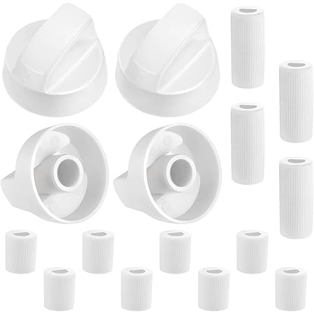 Amazon.com: Blutoget 4 Pack Universal White Control Knobs with 12 ...