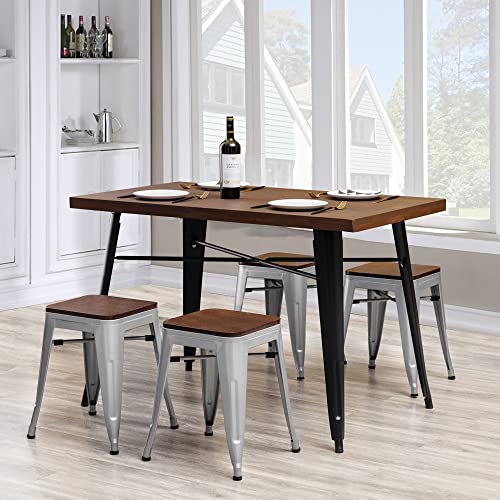 Snapklik.com : Changjie Furniture 18 Inch Stools Metal Dining Chairs ...