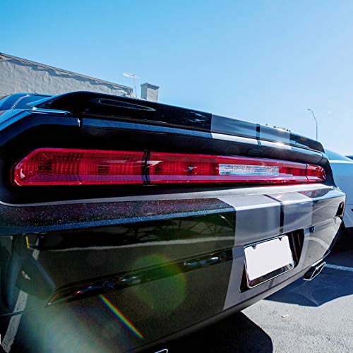 X AUTOHAUX Car Primer Black ABS Rear Trunk Lip Spoiler Wing for Dodge ...
