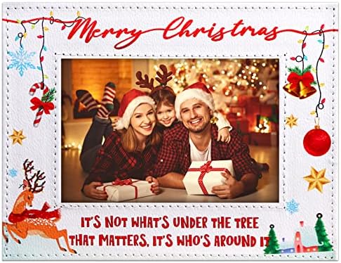 Amazon.com - Cazhes Merry Christmas Picture Frame, Winter Wooden 4x6 ...
