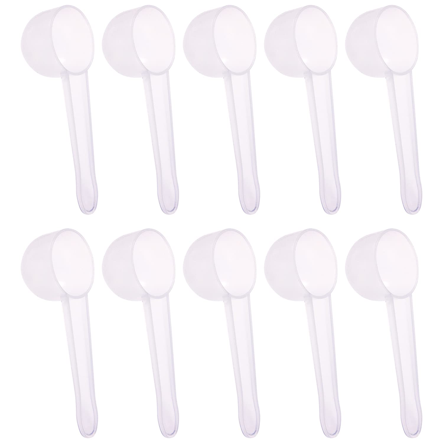 ONLYKXY 10pcs Clear Long Handle Plastic Measuring Spoons, 50% OFF