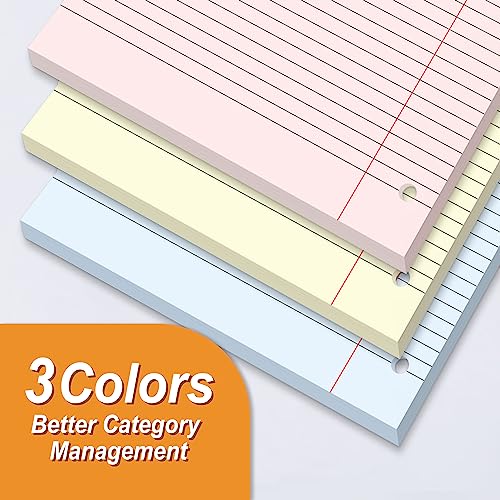 Snapklik.com : Colored Filler Paper, 8 X 10-1/2 Inch College Ruled ...