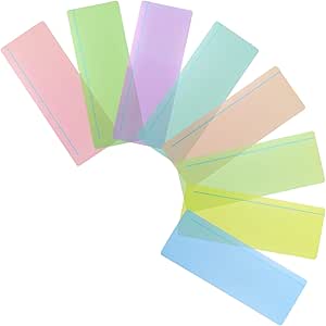 8 PCS Guided Reading Highlight Strips Colored Overlays Bookmark ...