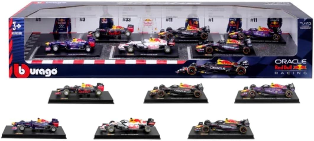 Bburago 1:43 RB Formula 1 Racing Die-cast Model 6-Pack : Amazon.ca ...