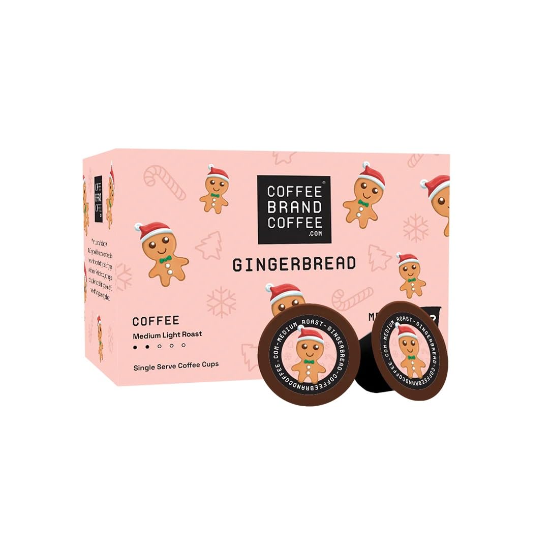 Amazon.com: Coffee Brand Coffee Gingerbread Flavored Coffee Kcups ...