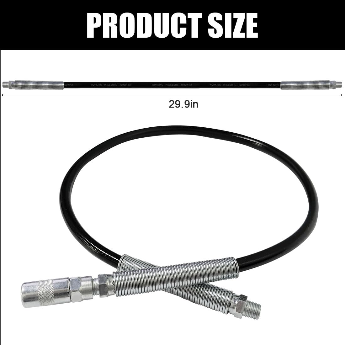 Snapklik.com : 30 Inch DCGG5703 Grease Gun Hose Kit For DEWALT 1/8" NPT ...