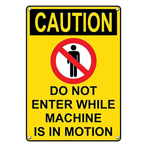 Amazon.com: Weatherproof Plastic Vertical OSHA Caution Do Not Enter ...