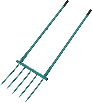 Amazon.com : Broad Fork Garden Tool, 5 Tines 20 in Broadfork Hand ...
