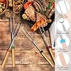 Barbecue Forks, 8 Pcs Marshmallow Toasting Forks, Retractable Outdoor ...