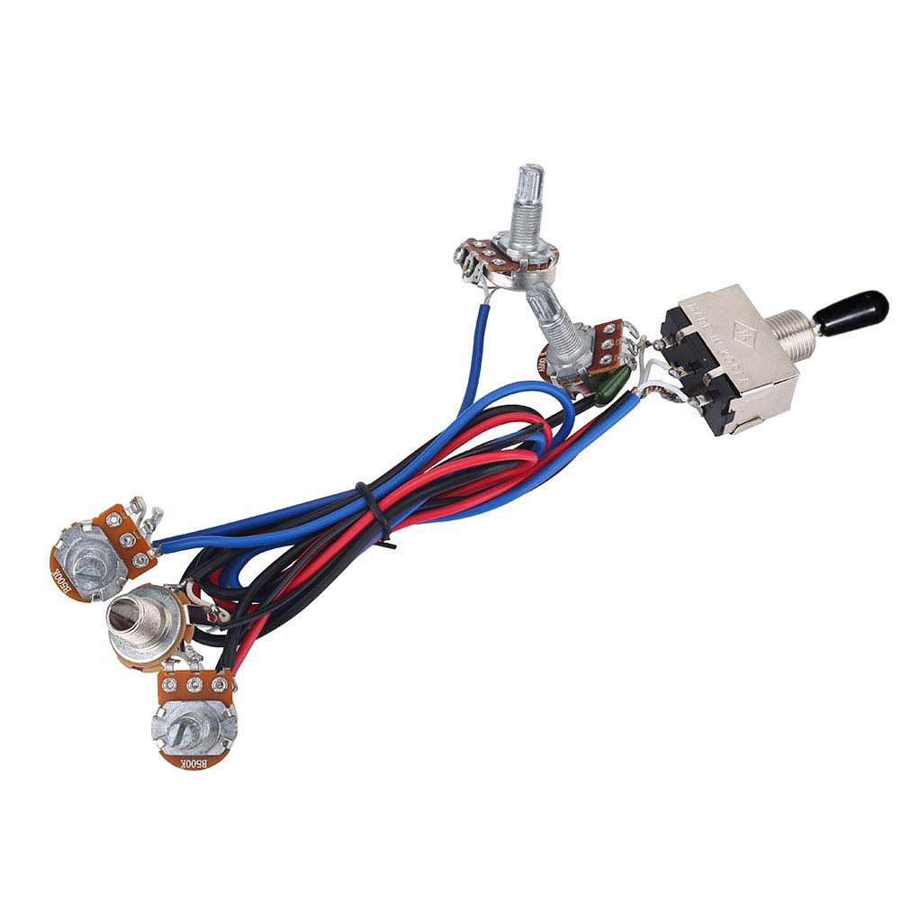 Electric Guitar Wiring Kit 3 Way Switch Wiring Harness Guitar Wiring ...