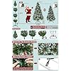 Amazon.com: 6.5ft Prelit Flocked Artificial Christmas Tree with 11 ...
