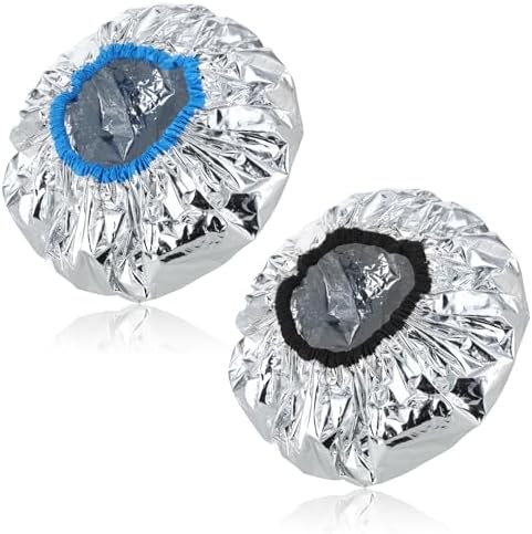 Amazon.com : 12 Pieces Deep Conditioning Caps Aluminum Foil Reusable ...