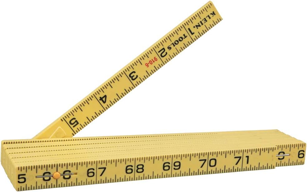 Rhino Rulers Folding Engineer's Ruler 6' Length (10ths and Inches ...