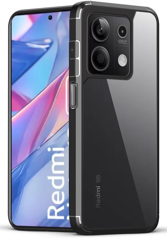 Mr. Case Transparent case with Silicone Frame Back Cover for Redmi Note ...