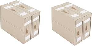Amazon.com: tHEpos 2 Pieces, 4 Pieces, Bed Sheet Storage Box, Fabric ...