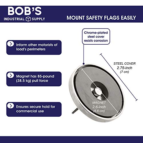 Snapklik.com : BISupply Magnetic Flag Mounts - 2.75in Heavy Duty Magnet ...