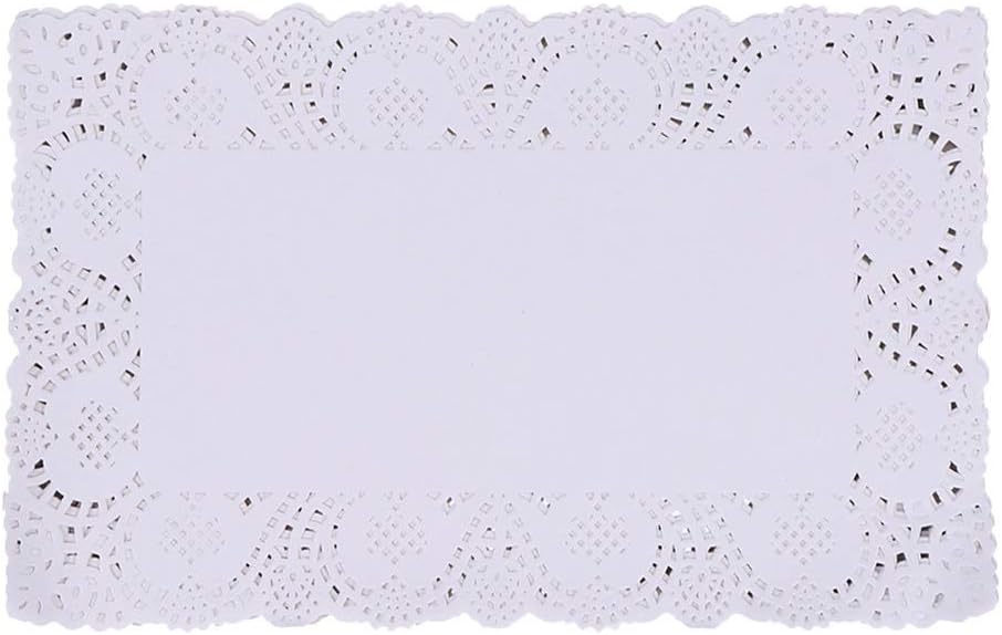 Amazon.com: 7 inch x 12 inch Rectangle Paper Doilies/Lace Paper ...