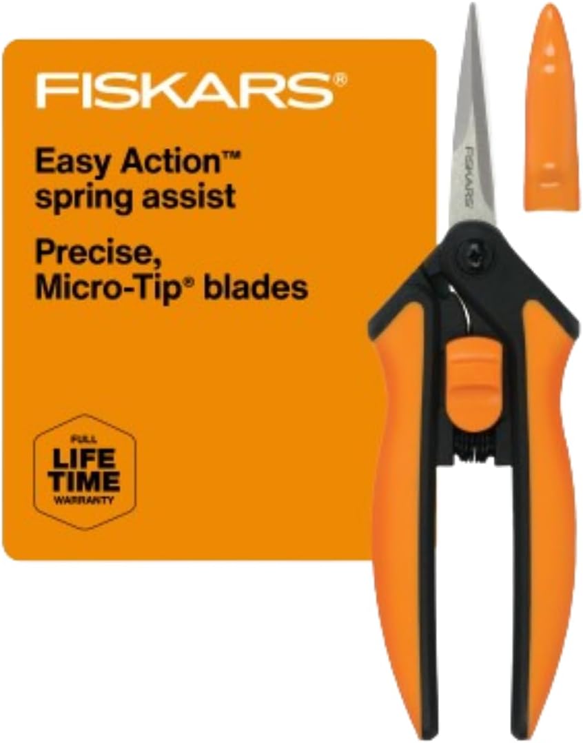 Amazon.com : Fiskars 99216935J Softouch Micro-Tip Pruning Snip, Blades ...