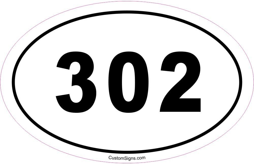 Amazon.com - 302 Area Code Bumper Sticker for Car