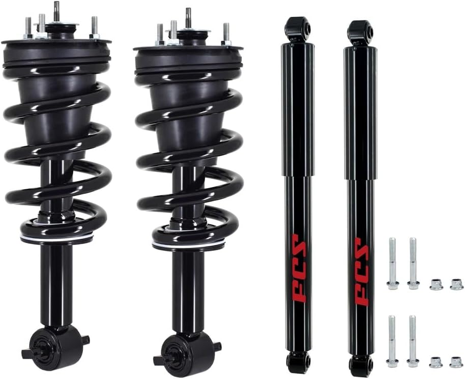 Amazon.com: FCS Front Struts and Coil Springs Rear Shocks Kit For ...