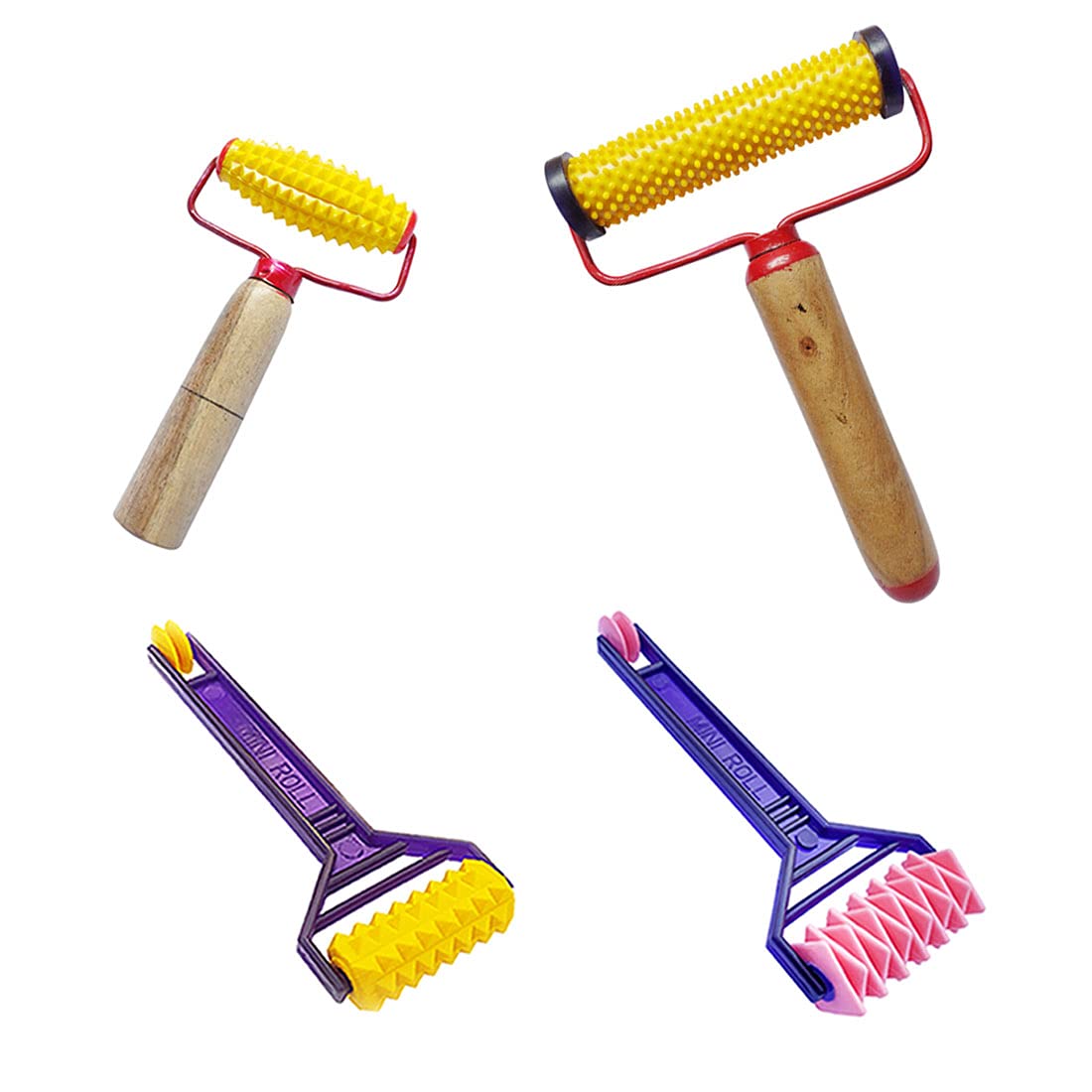 Acupressure Hand Roller Combo Kit Set (Pack of 4) (Natural Care ...