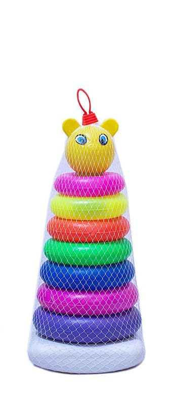 Future Waves Stacking Colourful Teddy Rings for Growing Babies,Toddlers ...
