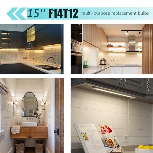 15 inch F14T12-Cool White Fluorescent Light Bulb 14 Watts CW 4100K Lamp ...