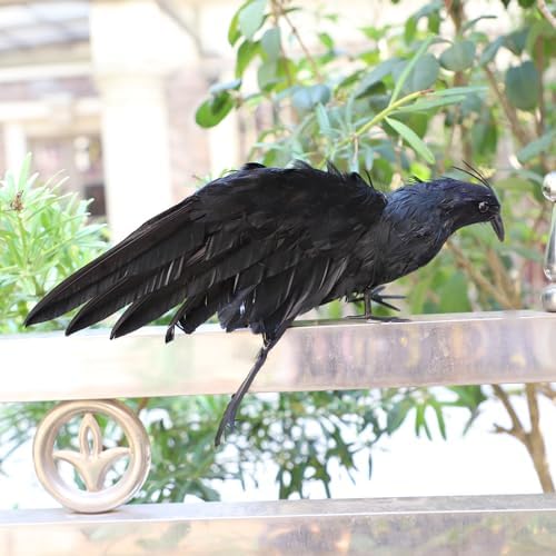 Amazon.com: Halloween Crows And Ravens Decor Realistic Handmade ...