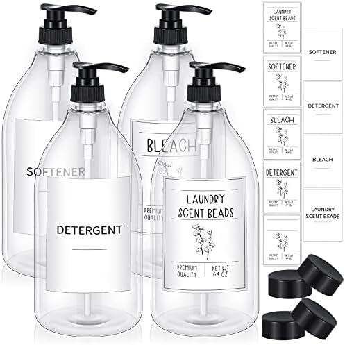 Amazon.com: Laundry Detergent Dispenser, Set of 3 PET Plastic 64oz ...