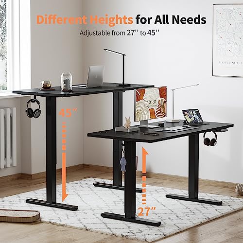 Snapklik.com : BANTI 48 Standing Desk Height Adjustable, Electric Stand ...