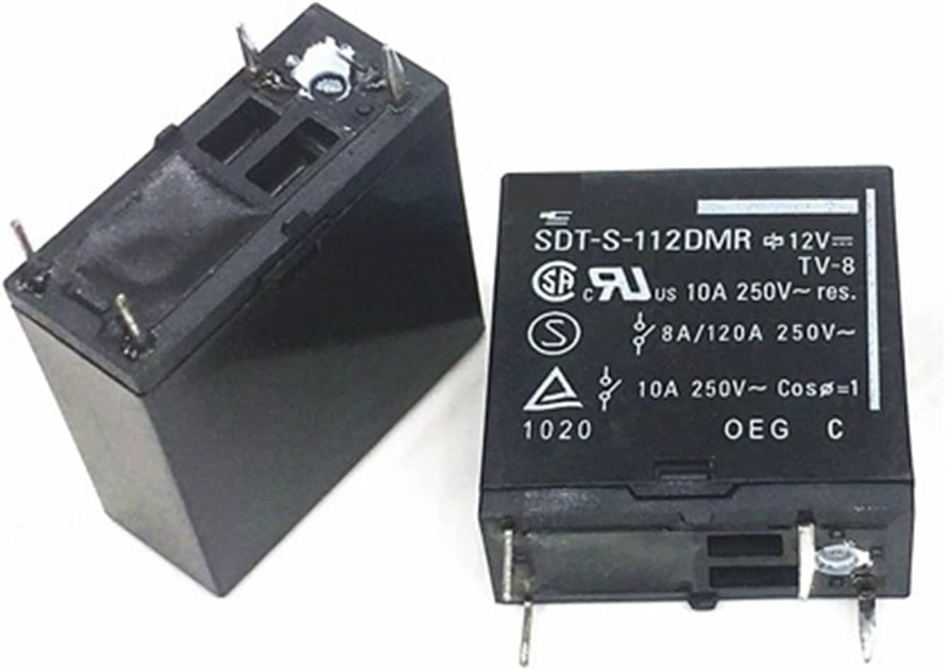 PONNYC 5PCS Relays SDT-S-105DMR/112DMR/124DMR 4PIN 10A/250VAC 5V 12V ...