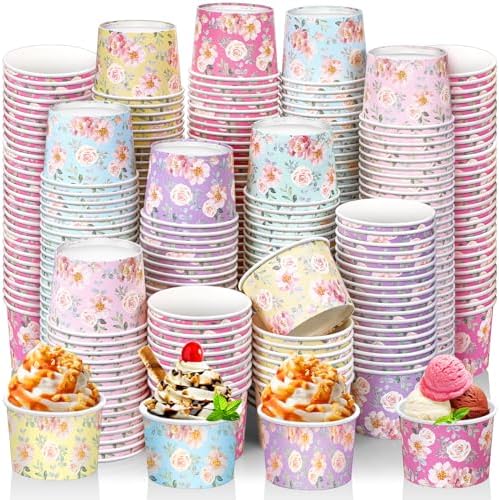 Amazon.com | Nuenen 300 Pcs 8 oz Disposable Paper Cups Bowls Bulk ...