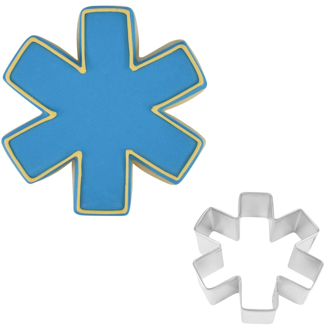 Amazon.com: R & M Asterisk/Star of Life (EMS) Cookie Cutter: Home & Kitchen