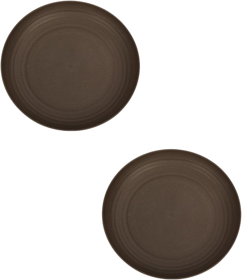 Amazon.com | HACLEN Plastic Picnic Plates, Plastic Plates Reusable ...