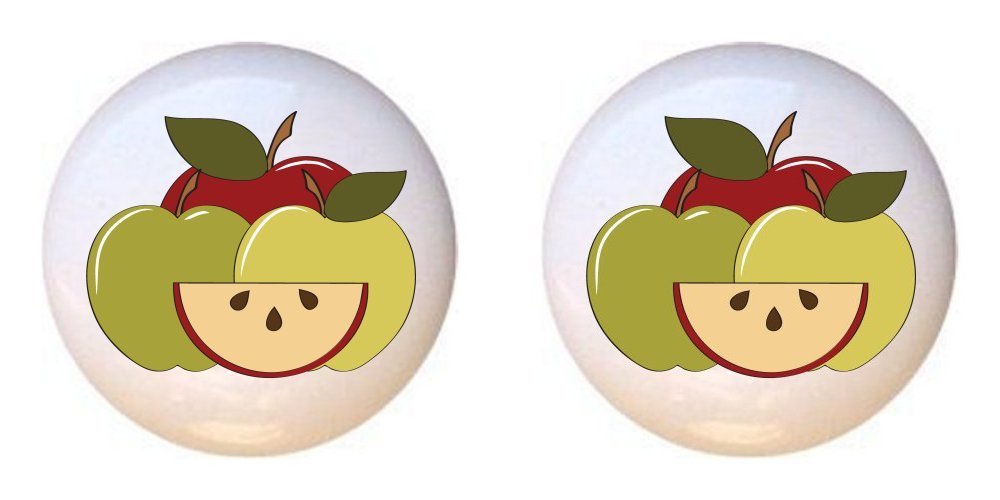 Amazon.com: SET OF 2 KNOBS - Apple Fruit Apples from the Baking Day II ...