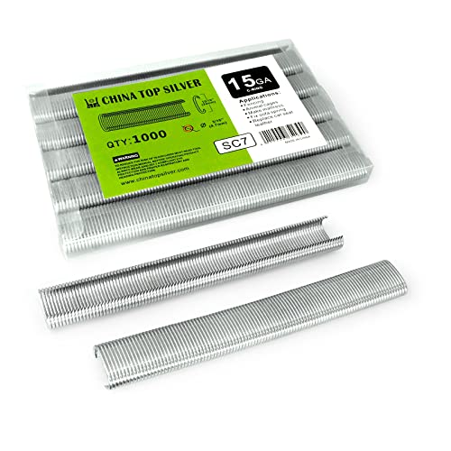 China-top Silver 15 Gauge Galvanized Hog Ring Staples, 19mm Crown ...