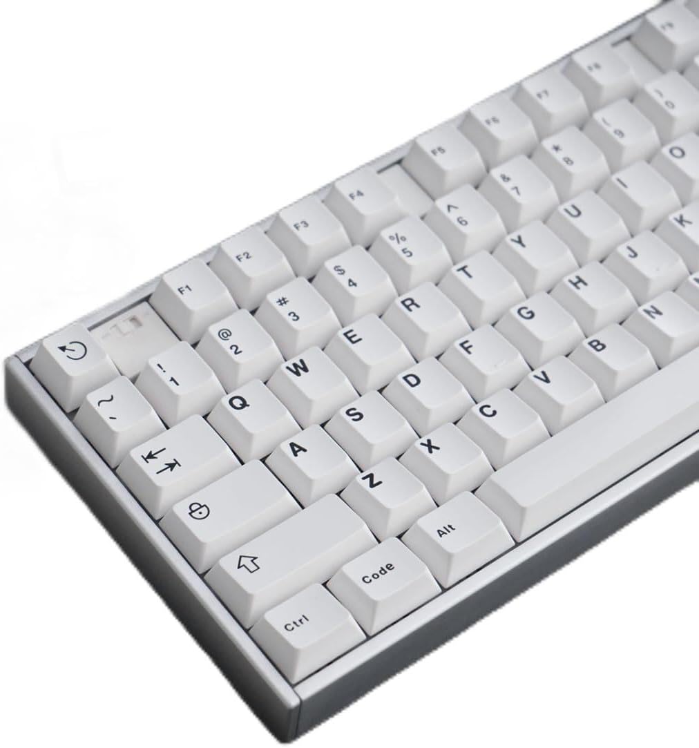 White Keycaps Set Cherry Profile Doubleshot Bow Keycaps 120 Keys Custom ...
