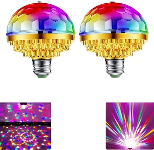 Rotating Magic Ball Light Colorful Disco Light Bulb, AC 85-265V E26/E27 ...