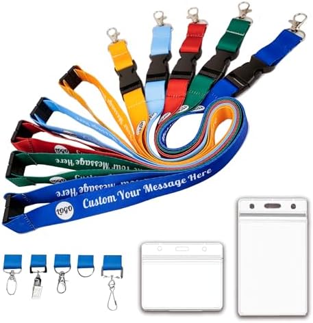 Amazon.com: Custom Lanyards Bulk 50/100/5000PCS Custom Breakaway ...
