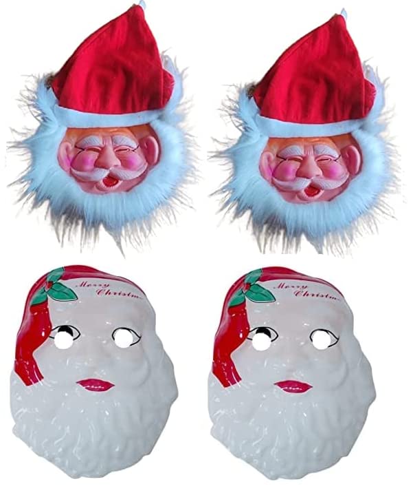Buy KYNA Funny Face Mask Santa Claus Face Mask X Mass Theme Celebration ...