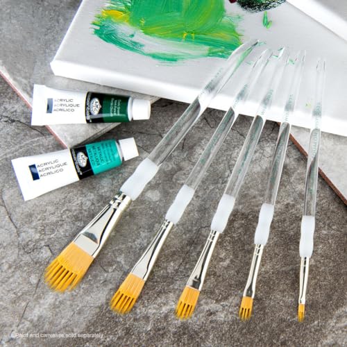 Aqualon Royal & Langnickel Wisp Filbert Artist Brush Set, 5-Piece Home ...