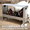 Amazon.com : Solution4Patio Portable Metal Livestock Feeding Trough ...