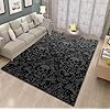 Amazon.com: Vintage Black Gothic Skull Area Rugs Home Decor Halloween ...
